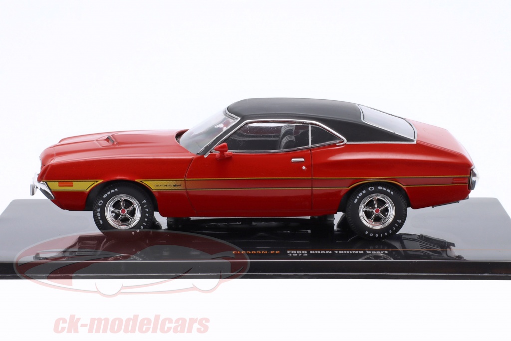 Ixo 1:43 Ford Gran Torino Sport year 1972 red CLC565N.22 model car ...