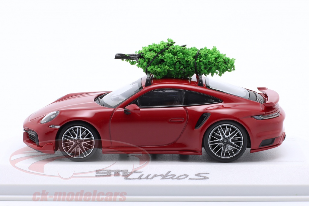 Minichamps 1:43 Porsche 911 (992) Turbo S carminio / nero ...