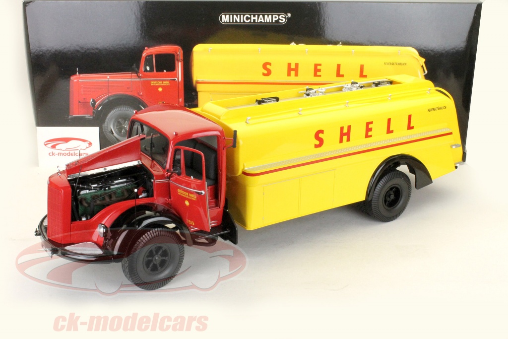 Minichamps 1:18 Mercedes-Benz L 6600 Tankwagen Shell 1950 109031071 ...