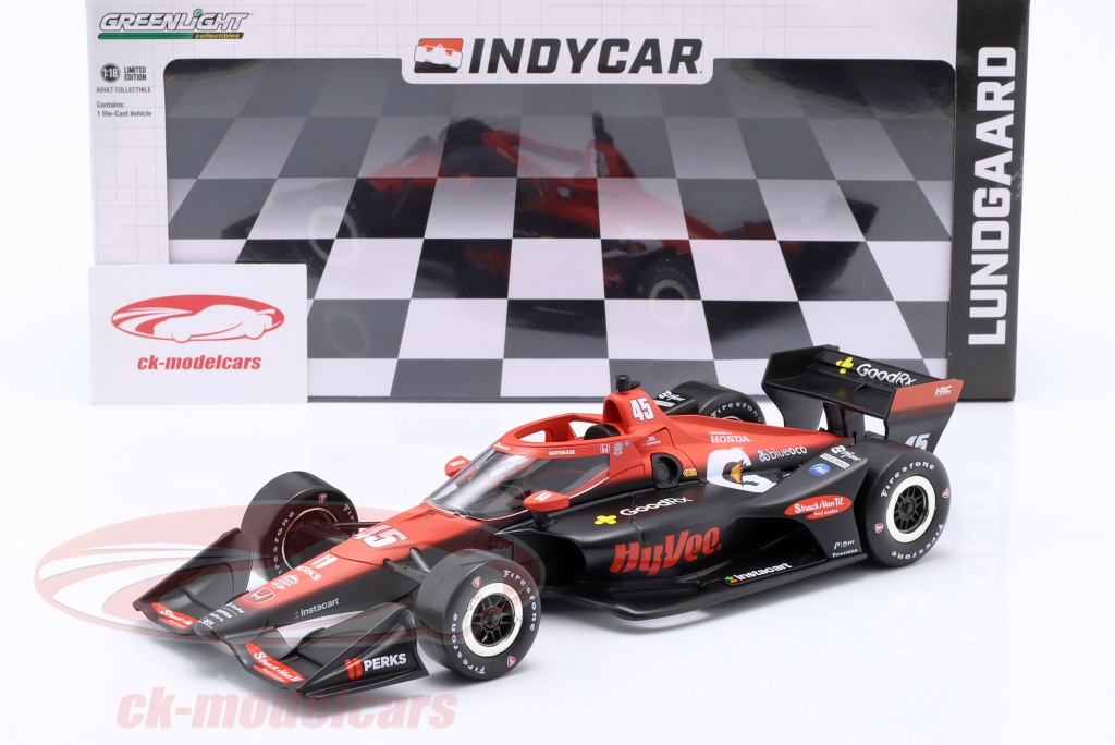 Greenlight 1:18 Christian Lundgaard Honda #45 IndyCar Series 2024 11255 ...