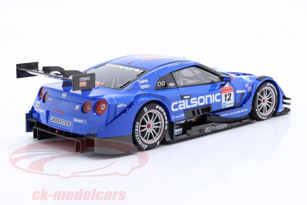 Ebbro 1:18 Nissan GT-R GT500 #12 Super GT Serie Okayama 2015 Yasuda, Oliveira 81023 Modellauto ...