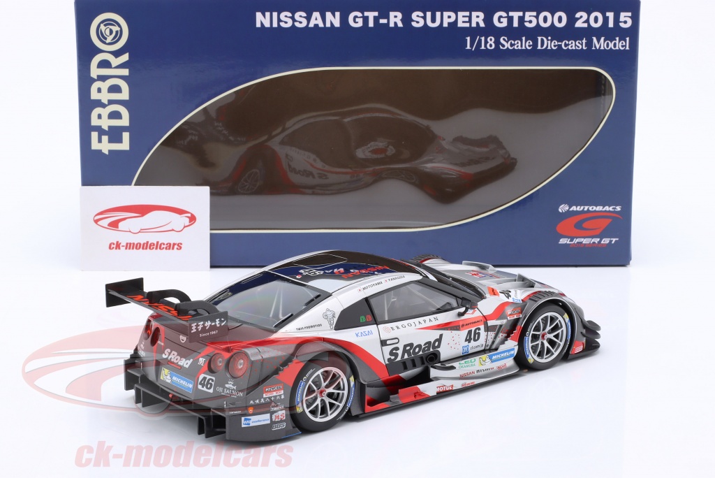 Ebbro 1:18 Nissan GT-R GT500 #46 Sieger Super GT Serie Thailand 2015 Motoyama, Yanagida 81024 ...