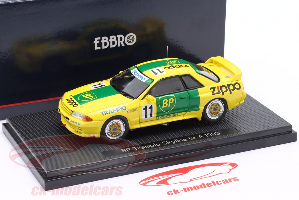 Ebbro 1:43 Nissan Skyline GT-R #11 JTCC 1993 Kristensen, Yokoshima ...