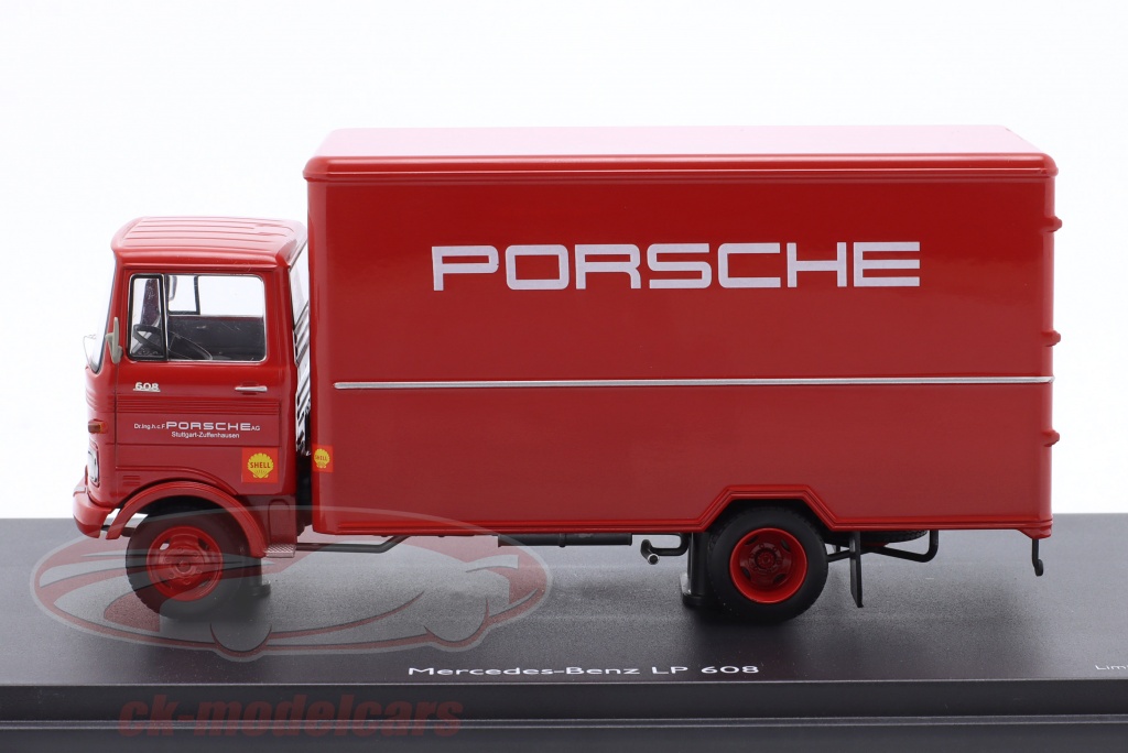 Schuco 1:43 Mercedes-Benz LP 608 Camion Coffre Porsche 03521 modèle ...