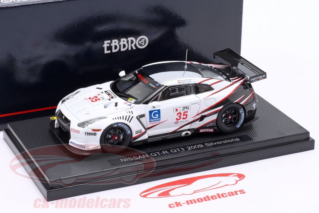 Ebbro 1:43 Nissan GT-R GT1 #35 FIA GT Championship Silverstone 2009 ...