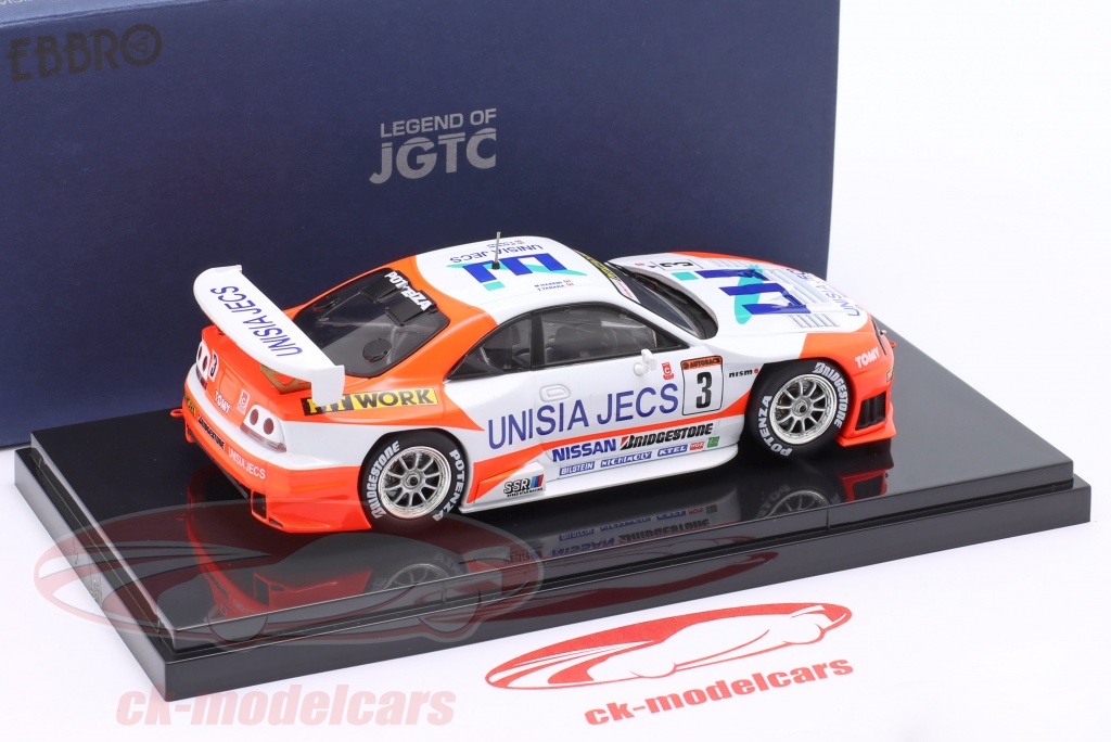 Ebbro 1:43 Nissan Skyline GT-R (R33) #3 JGTC 1998 Hasemi, Tanaka 44255 ...