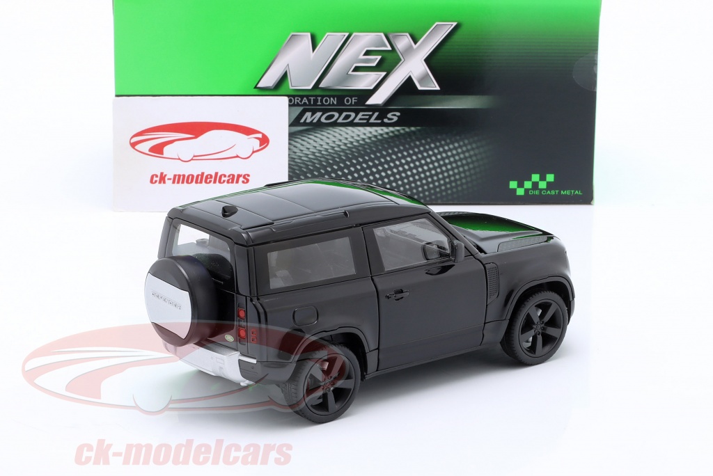 Welly 1:24 Land Rover Defender year 2020 black 24110 model car 24110 ...
