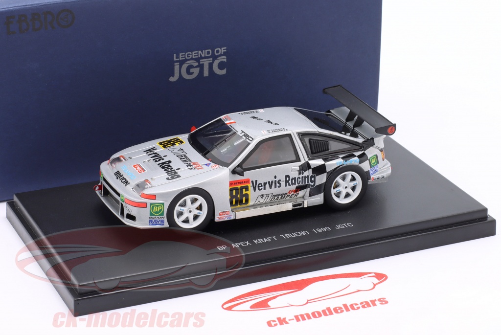 Ebbro 1:43 Toyota Corolla Sprinter Trueno (AE86) #86 JGTC 1999 Tanaka ...