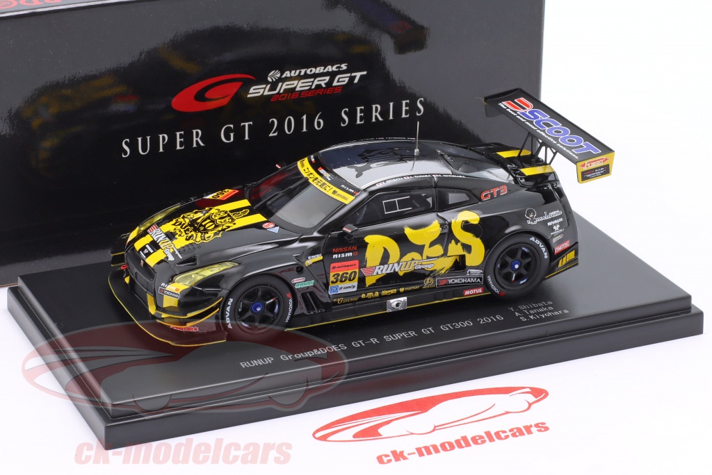 Ebbro 1:43 Nissan GT-R GT3 #360 Super GT Series 2016 Shibata, Tanaka ...