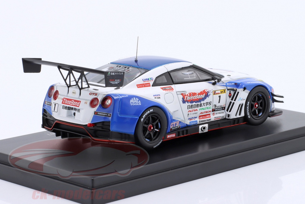 Ebbro 1:43 Nissan GT-R Nismo GT3 #1 Super Taikyu Series 2017 Fujii, Hiramine, Uchida 45611 モデル 車 ...