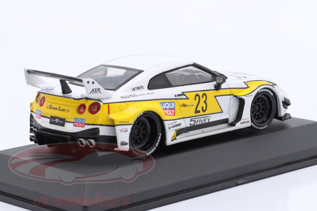 Solido 1:43 Nissan GT-R (R35) Liberty Walk Body Kit 2019 #23 white ...