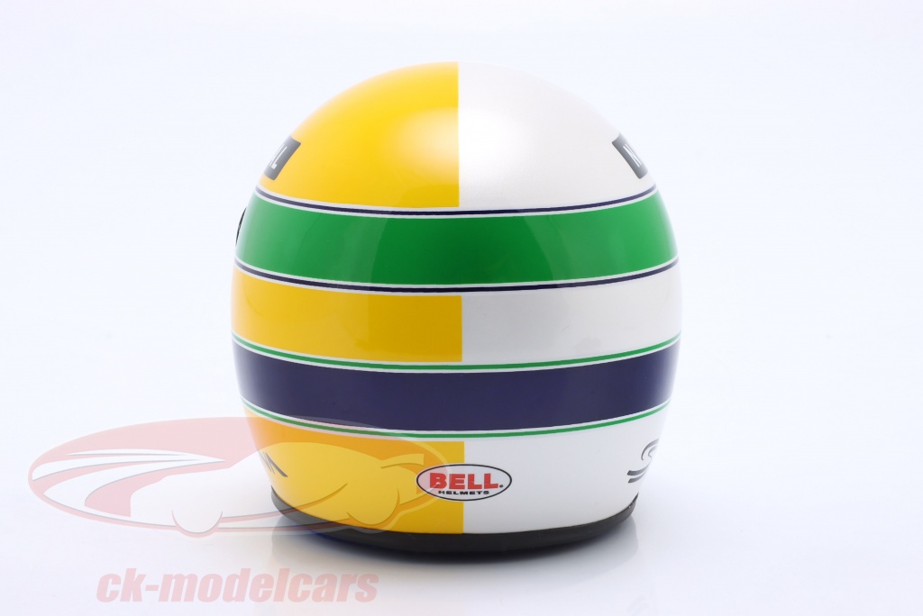Bell 1:2 Ayrton Senna 30 Years a Legacy Imola GP formule 1 1994 / 2024 helm 4100323 model auto ...
