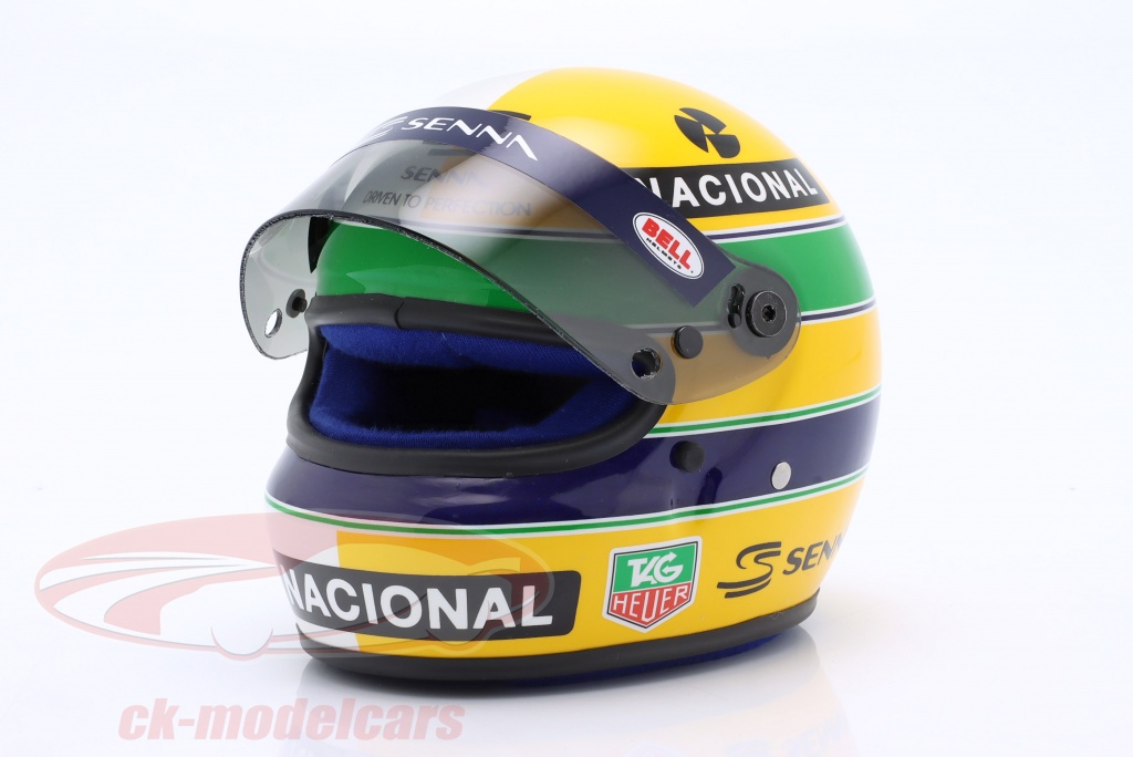 Bell 1:2 Ayrton Senna 30 Years a Legacy Imola GP formule 1 1994 / 2024 helm 4100323 model auto ...