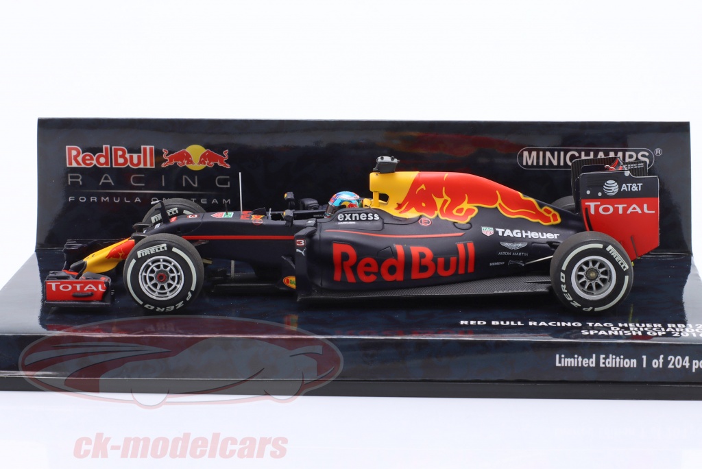 Minichamps 1:43 Daniel Ricciardo Red Bull RB12 #3 4th Spanish GP ...