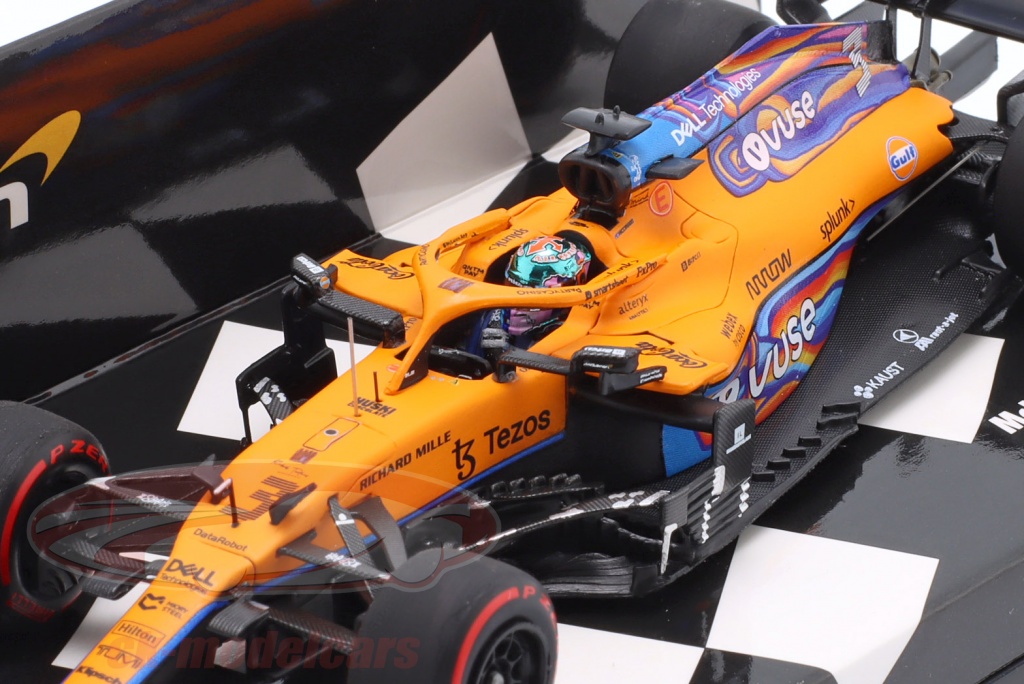 Minichamps 1:43 Lando Norris McLaren MCL35M #4 7位 Abu Dhabi GP 式 1 2021 ...