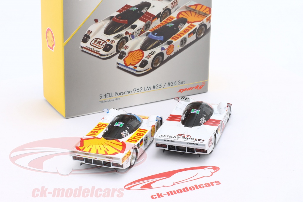 Spark 1:64 2-Car Set: Dauer Porsche 962 #35 & #36 ganador 24h LeMans ...