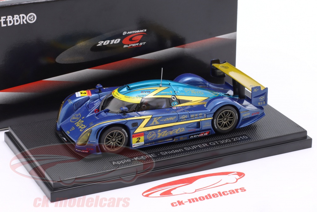 Ebbro 1:43 Mooncraft Shiden #2 Super GT Series 2010 Katoh, Hamaguchi ...
