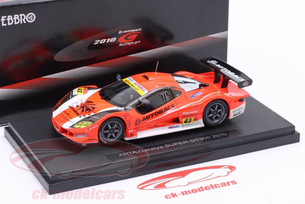 Ebbro 1:43 ASL ARTA Garaiya #43 Super GT Series 2010 Nitta, Takagi ...