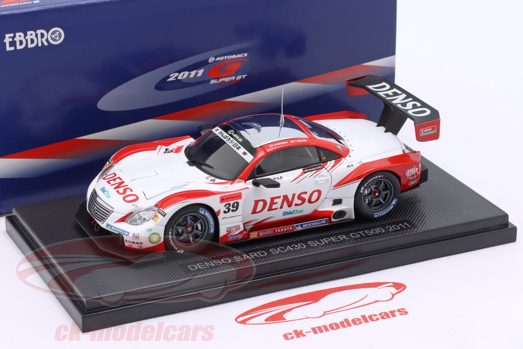 Ebbro 1:43 Lexus SC430 GT500 #39 Super GT Series 2011 44555 model car 44555 4526175445553