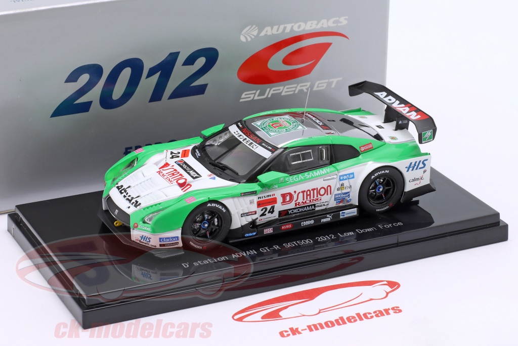 Ebbro 1:43 Nissan GT-R GT500 #24 Super GT Serie 2012 Yasuda, Wirdheim 44853 Modellauto 44853 ...