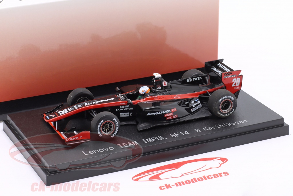 Ebbro 1:43 Kumar Ram Narain Karthikeyan Dallara SF14 #20 Super Formula ...