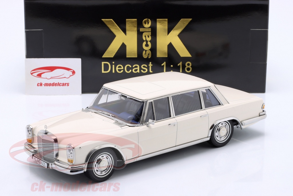 KK-Scale 1:18 Mercedes-Benz 600 SWB (W100) year 1963 white KKDC180604 ...