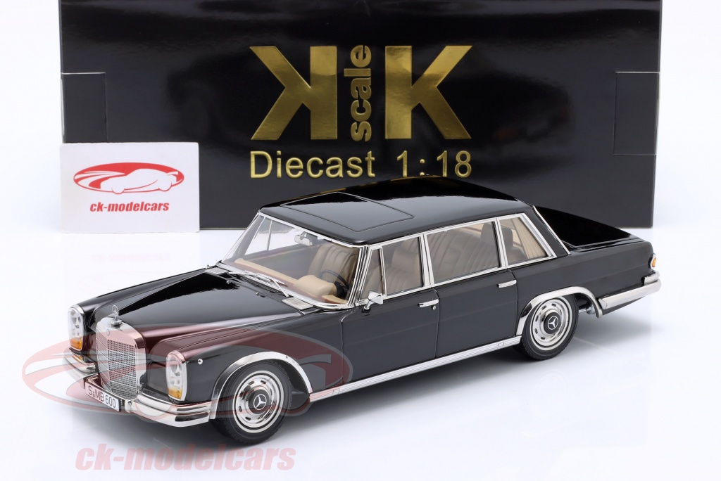 KK-Scale 1:18 Mercedes-Benz 600 SWB (W100) year 1963 black KKDC180601 ...