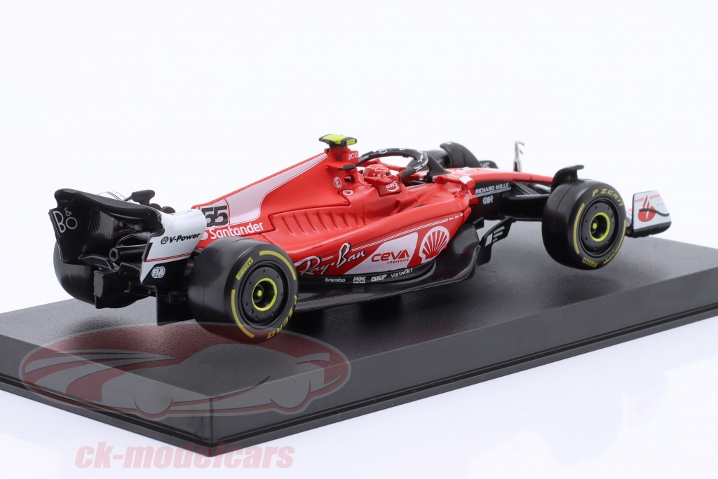 Bburago 1:43 Carlos Sainz jr. Ferrari SF23 #55 6to Las Vegas GP fórmula ...