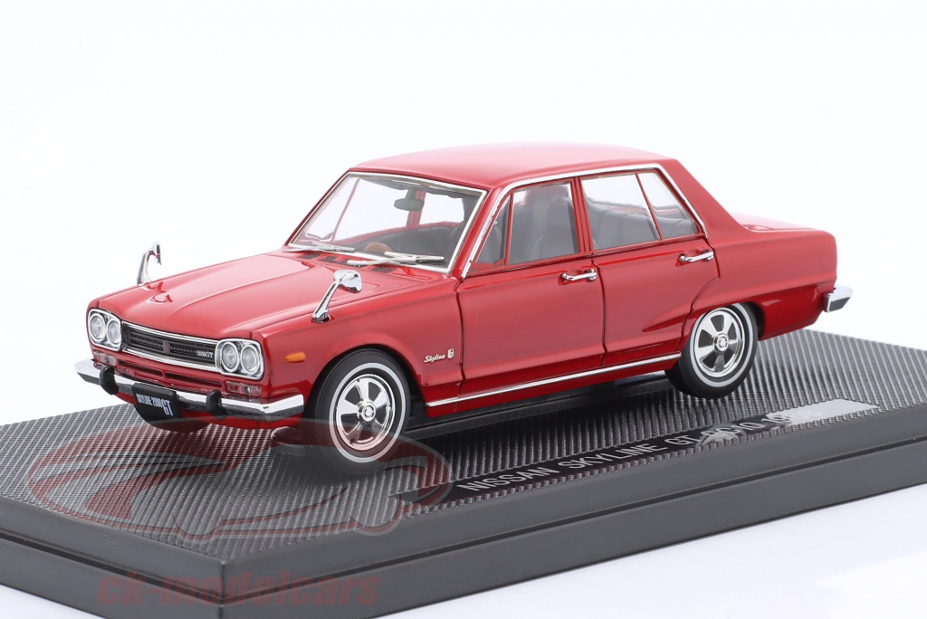 Ebbro 1:43 Nissan Skyline GT (GC10) 建設年 1968 赤 43937 モデル 車 43937 ...