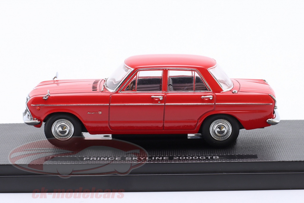 Ebbro 1:43 Nissan Prince Skyline 2000GT-B year 1966 red 44237 model car 44237 4526175442378
