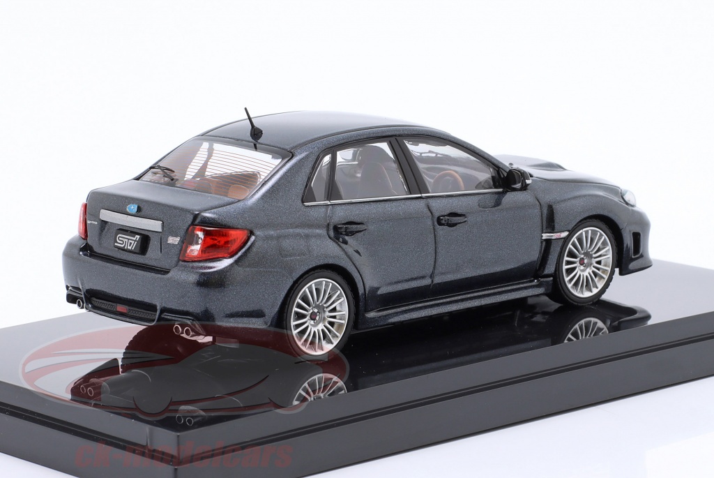 Ebbro 1:43 Subaru WRX STi A-Line dunkelgrau metallic 44398 Modellauto 44398 4526175443986