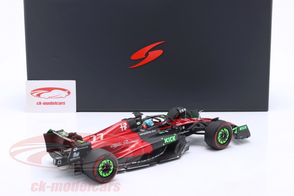 Spark 1:18 Valtteri Bottas Alfa Romeo C43 #77 Belgian GP Formula 1 2023 ...