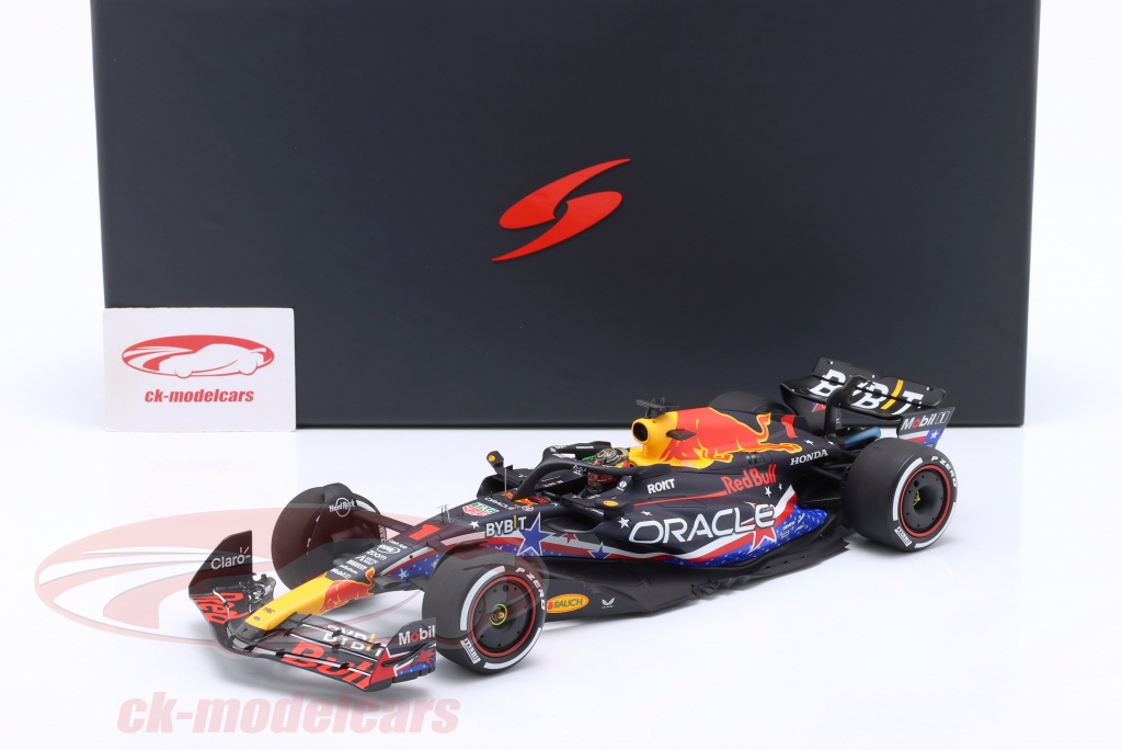 Spark 1:18 Max Verstappen Red Bull RB19 #1 Winner USA GP Formula 1 ...