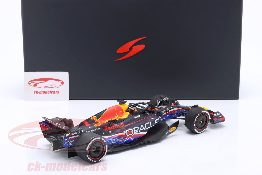 Spark 1:18 Max Verstappen Red Bull RB19 #1 winnaar VS GP formule 1 Wereldkampioen 2023 18S955 ...