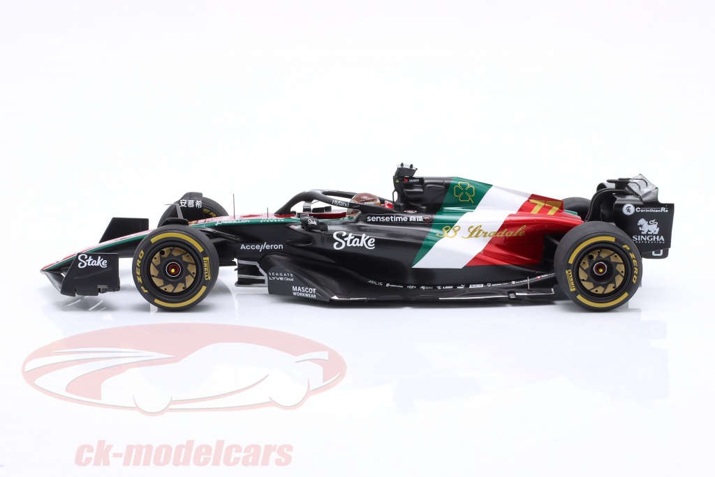 Spark 1:18 Valtteri Bottas Alfa Romeo C43 #77 Italian GP Formula 1 2023 ...