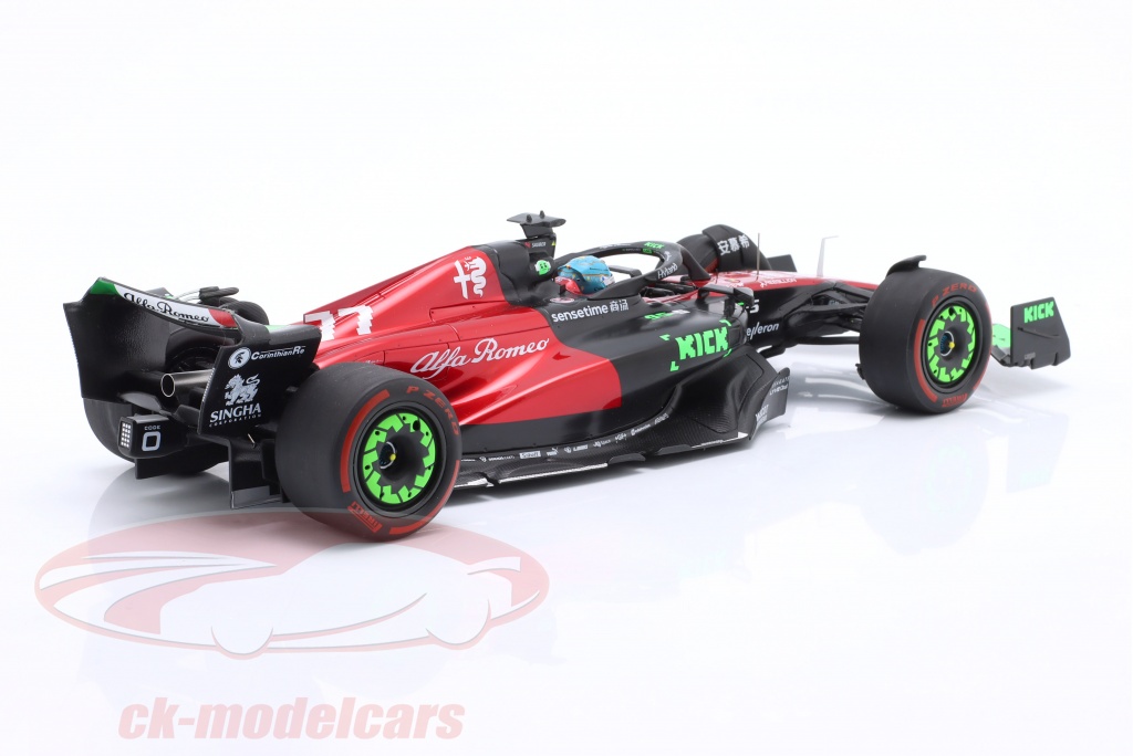 Spark 1:18 Valtteri Bottas Alfa Romeo C43 #77 Belgian GP Formula 1 2023 ...