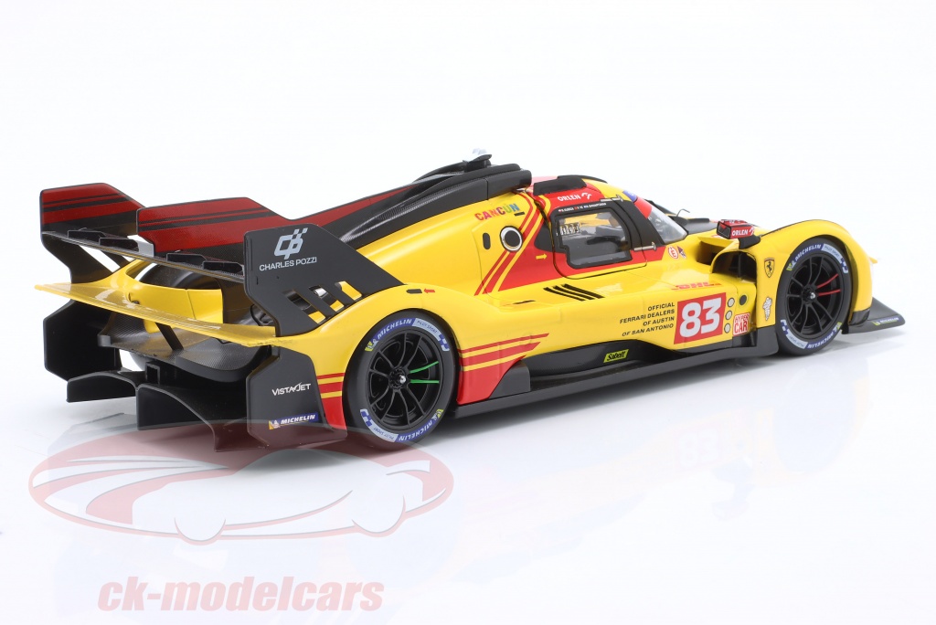 Bburago 1:18 Ferrari 499P #83 4to WEC Katar 2024 Kubica, Shwartzman, Ye ...