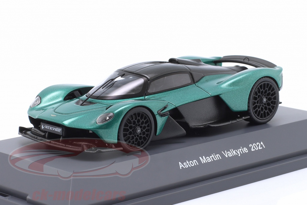 Schuco 1:43 Aston Martin Valkyrie year 2021 green metallic / black ...