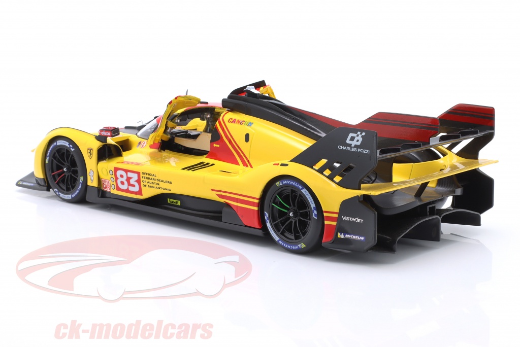 Bburago 1:43 Ferrari 499P #83 4th WEC Qatar 2024 Kubica, Shwartzman, Ye ...