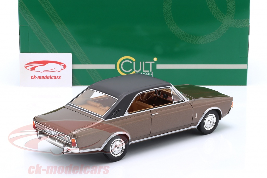 Cult Scale Models 1:18 Ford Taunus P7b Coupe 建設年 1969-1971 茶色 メタリックな ...