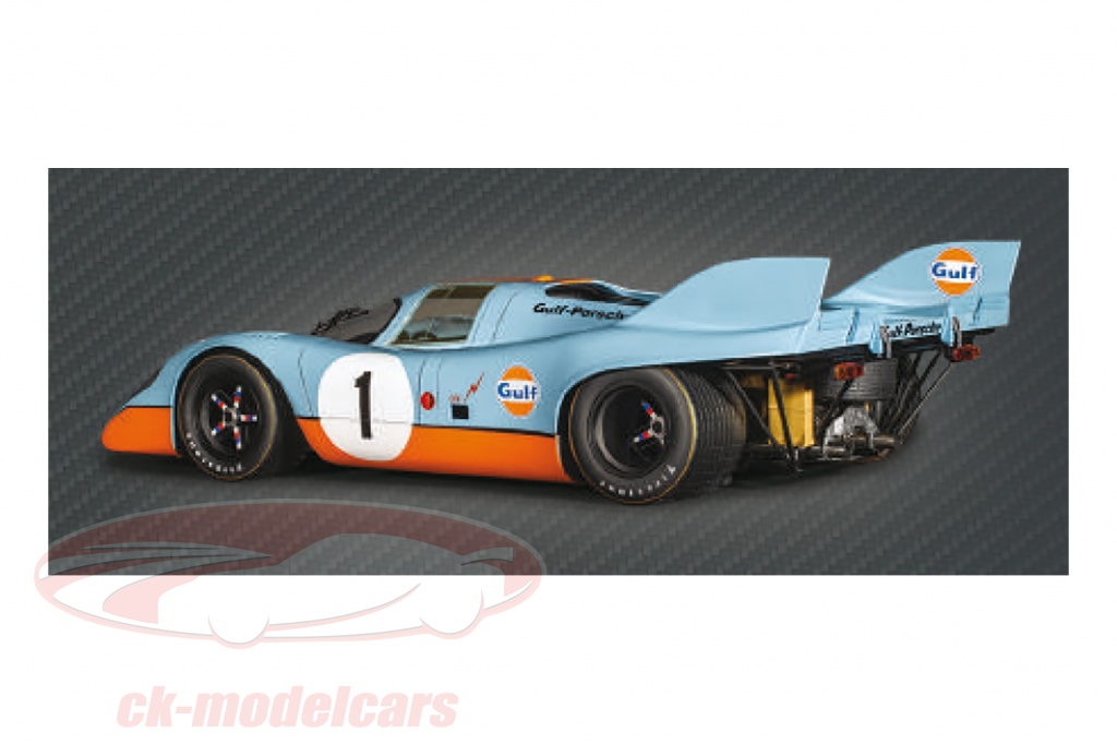 Pocher 1:8 Porsche 917K Gulf #1 2nd 1000km Monza 1971 Siffert, Bell Bausatz HK118F Modellauto HK118F