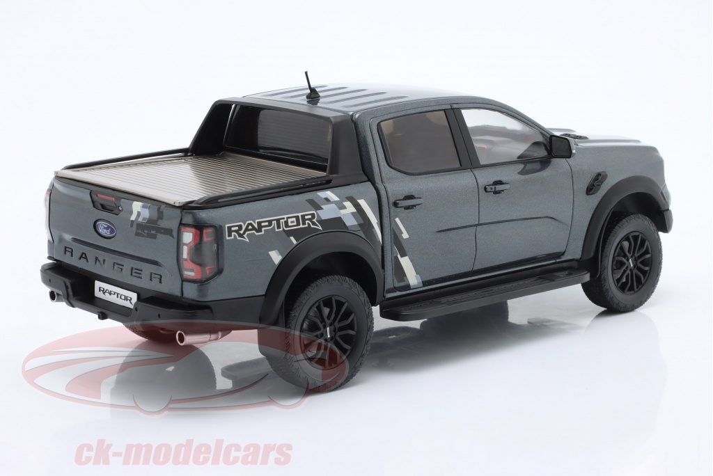 ModelCarGroup 1:18 Ford Raptor Pick-Up Baujahr 2022 dunkelgrau metallic MCG18457 Modellauto ...