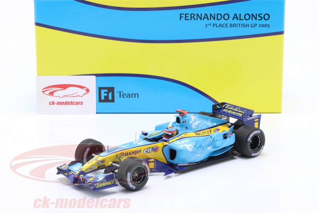 Minichamps 1:18 F. Alonso Renault R25 #5 2nd British GP Formula 1 World ...