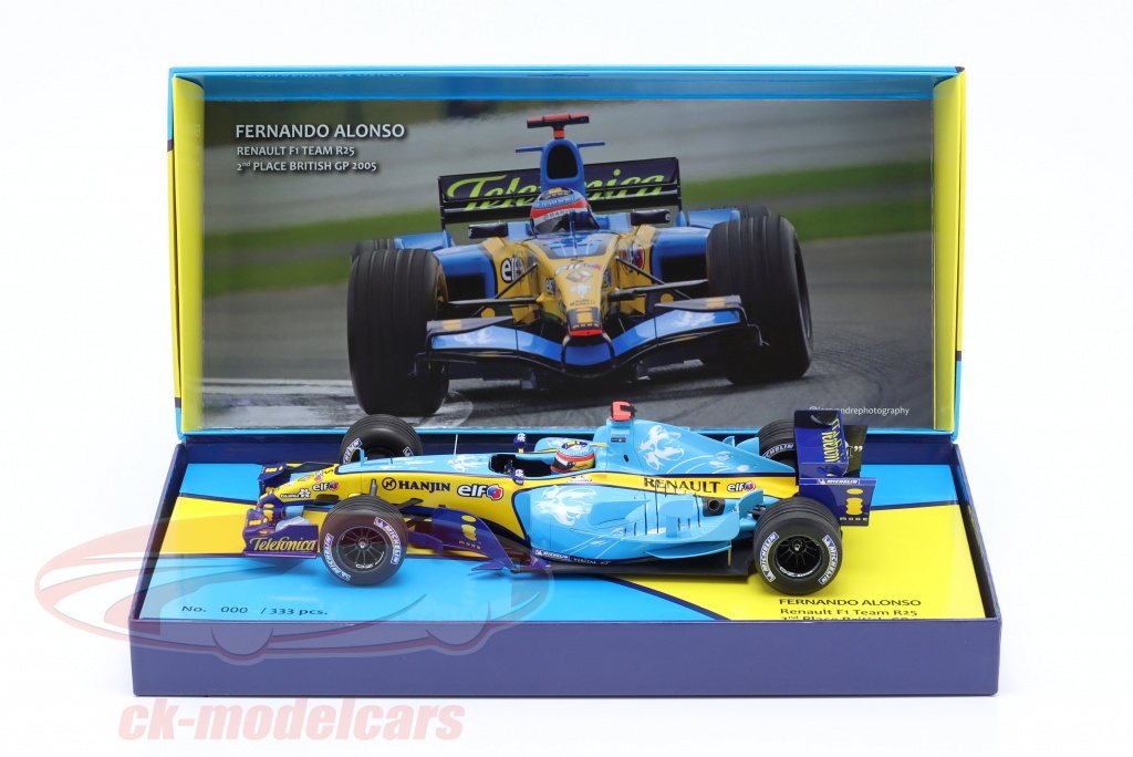 Minichamps 1:18 F. Alonso Renault R25 #5 2nd British GP Formula 1 World ...