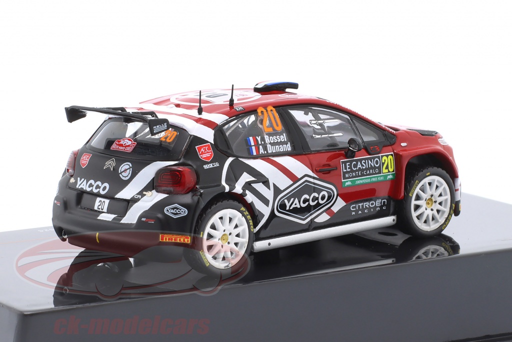 Ixo 1:43 Citroen C3 Rally2 #20 8th Rallye Monte Carlo 2024 Rossel ...