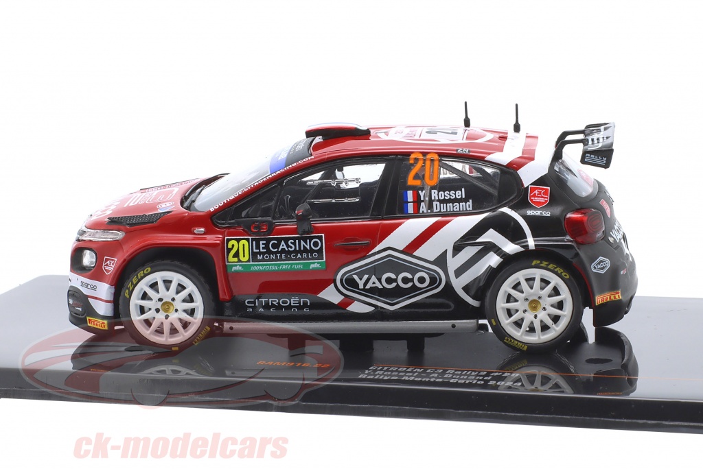 Ixo 1:43 Citroen C3 Rally2 #20 8th Rallye Monte Carlo 2024 Rossel ...