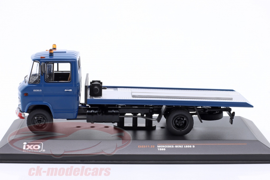 Ixo 1:43 Mercedes-Benz L608 D Abschleppwagen Baujahr 1980 blau CLC571N ...