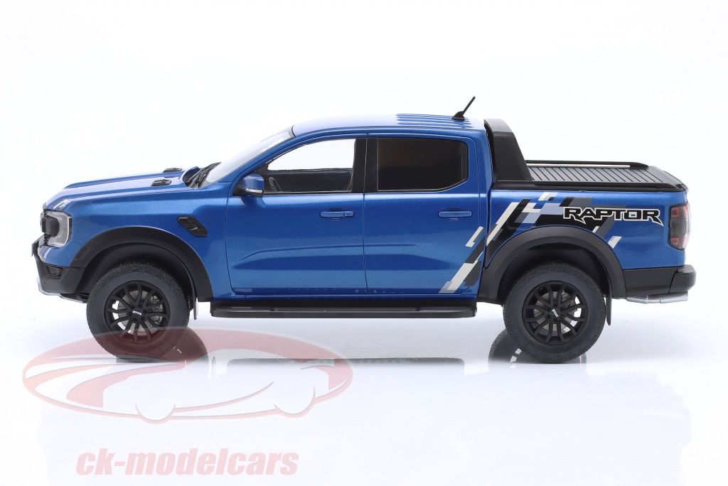 ModelCarGroup 1:18 Ford Raptor Pick-Up Year 2022 blue metallic ModelCar ...