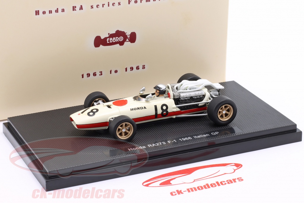 Ebbro 1:43 Richie Ginther Honda RA273 #18 Italien GP Formel 1 1966 44261 Modellauto 44261 ...