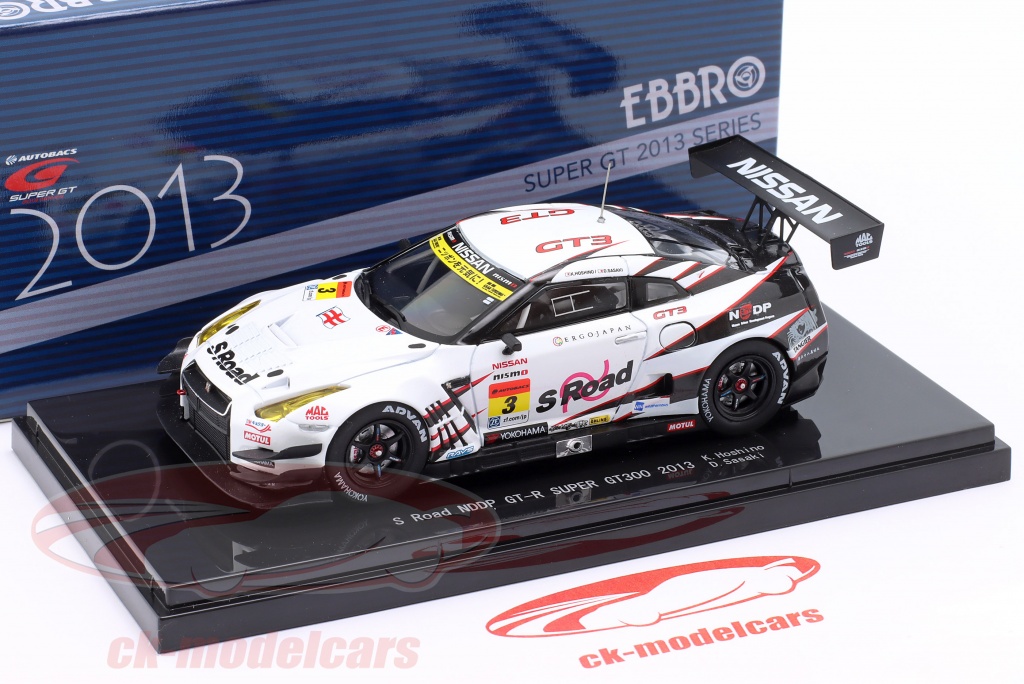 Ebbro 1:43 Nissan GT-R GT3 #3 Super GT Series 2013 Hoshino, Sasaki 44926 modelo coche 44926 ...